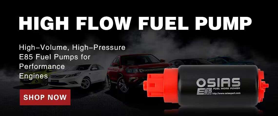 How does a high-flow fuel pump improve engine performance?