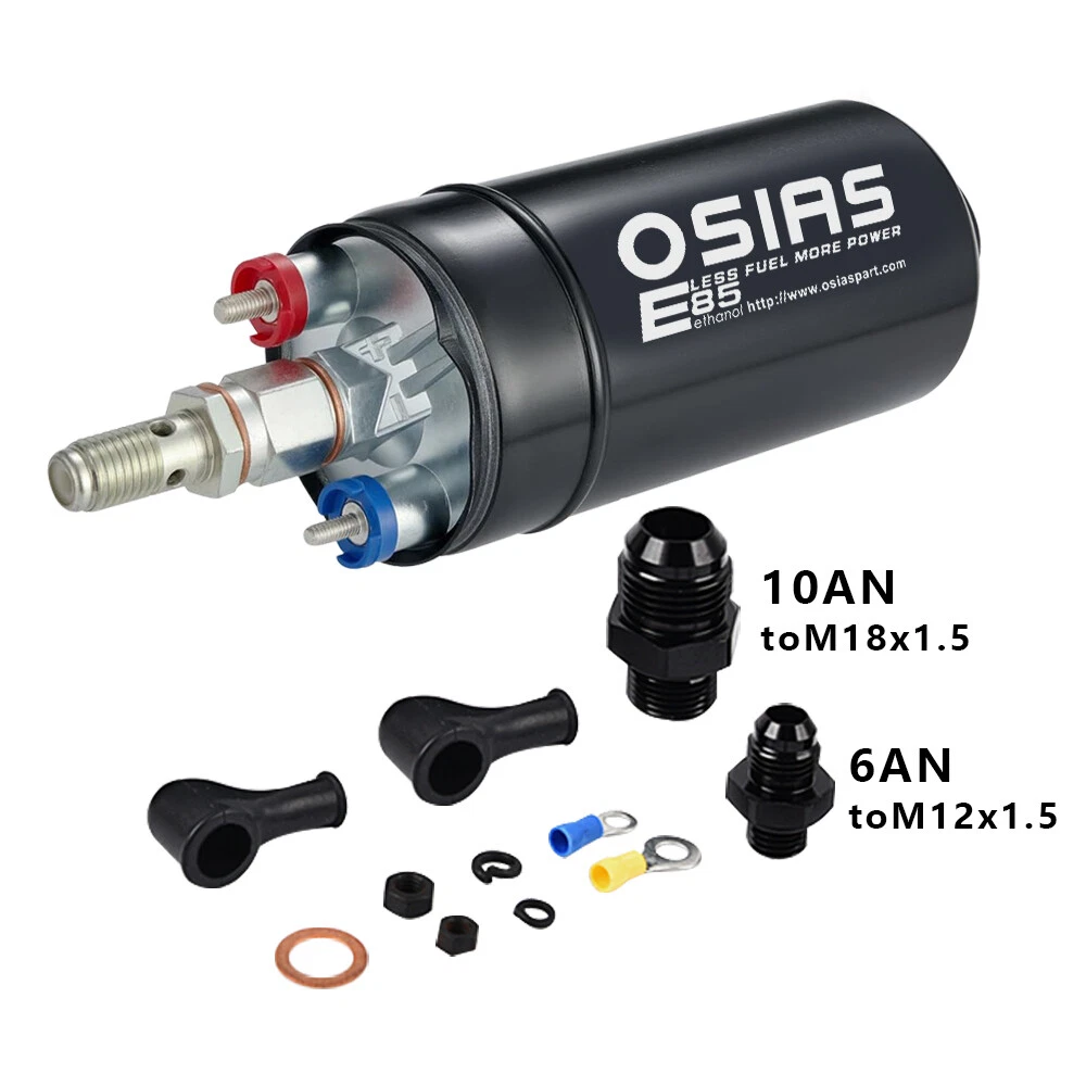OSIAS 400LPH Inline High Flow Fuel Pump